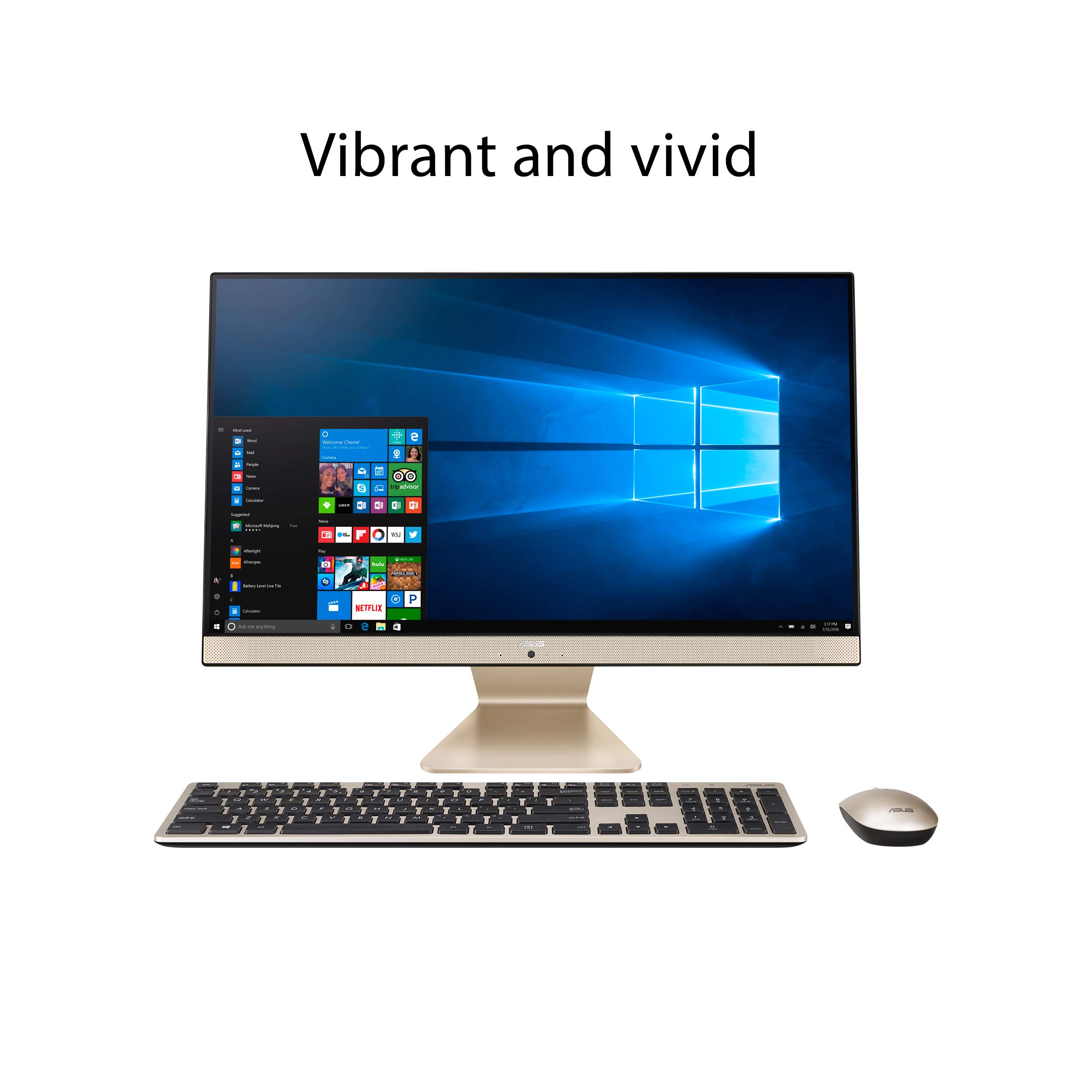 ASUS AiO All-in-One Desktop PC, 23.8β FHD Anti-glare Display, AMD Ryzen 3 3250U Processor, 8GB DDR4 RAM, 512GB PCIe SSD, Windows 10 Home, Kensington Lock, V241DA-DB301 (Renewed)