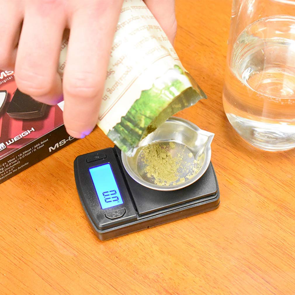 American Weigh Scales Fast Weigh MS Series Precision Digital Pocket Weight Scale, Flexible Measurements 600G x 0.1G (MS-600-BLK)