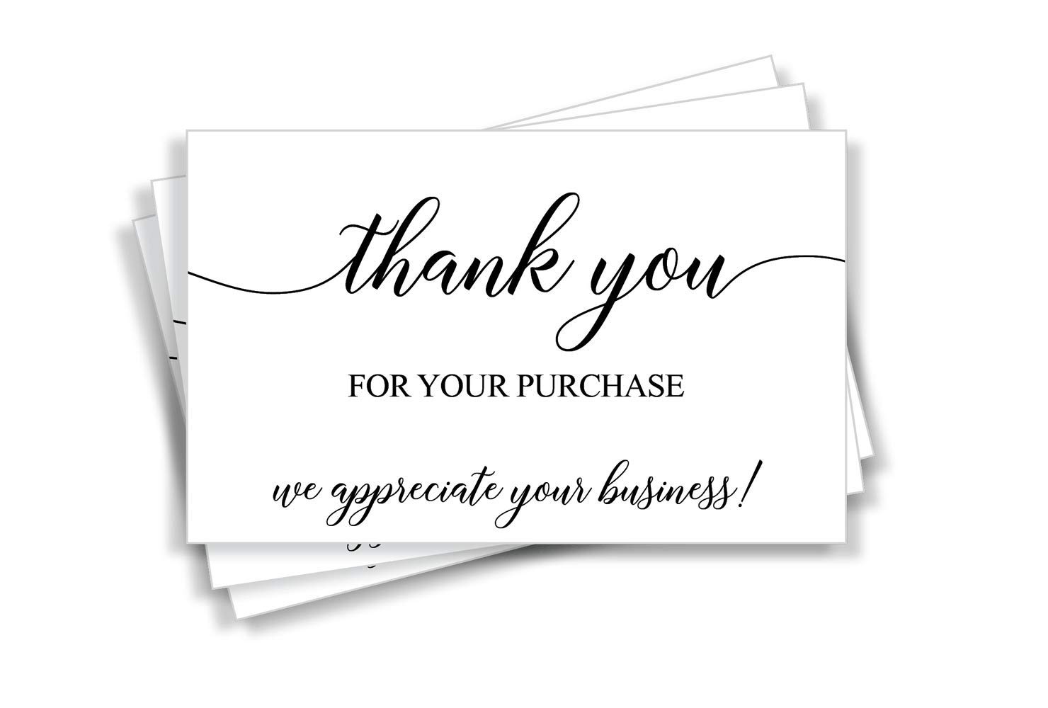 All Ewired Up 50 Thank You for Your Purchase Cards - Customer Thank You Cards - Package Insert