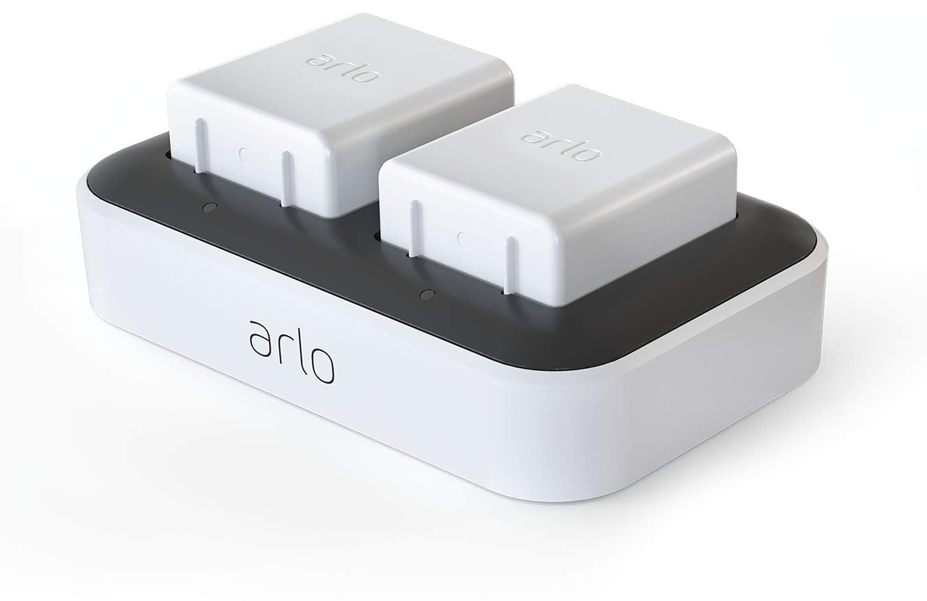 Arlo VMA5400C Accessory Dual Charging Station, Charge Up to Two Batteries, Compatible with Arlo Ultra and Pro3 Only, (Official)