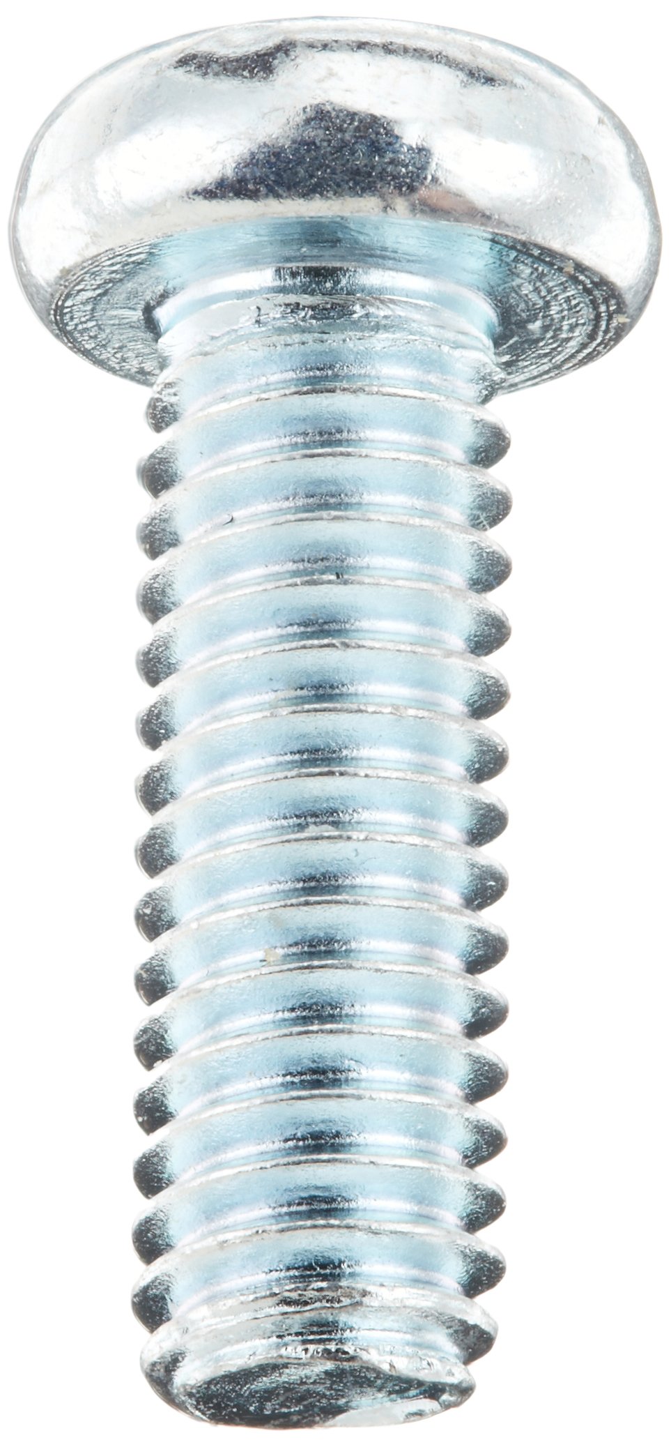 Small Parts Steel Pan Head Machine Screw, Zinc Plated, Meets JIS B1111, #2 Phillips Drive, M4-0.7 Thread Size, 12 mm Length, Fully Threaded, Imported (Pack of 50)