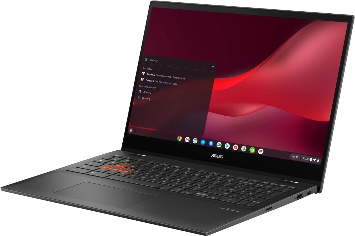 ASUS Cloud Gaming Chromebook Vibe CX55 Flip 15.6" Touchscreen 144Hz FHD 2-in-1 Laptop Computer, Intel Core i5-1135G7 (Beat i7-1065G7), 8GB LPDDR4X RAM, 2TB PCIe SSD, WiFi 6, Chrome OS
