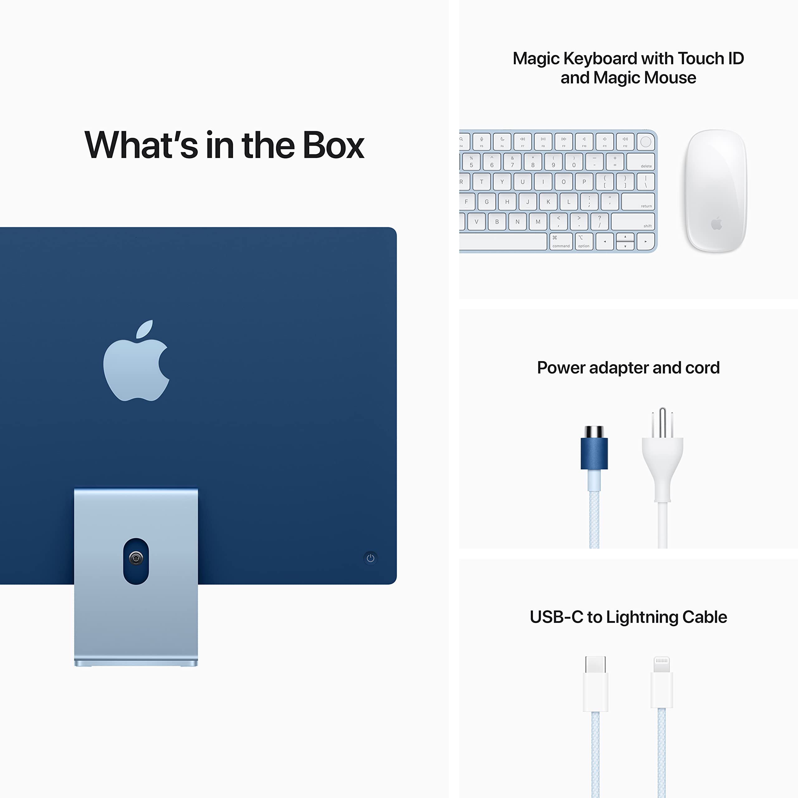 Apple 2021 iMac All in one Desktop Computer with M1 chip: 8-core CPU, 8-core GPU, 24-inch Retina Display, 8GB RAM, 256GB SSD Storage, Matching Accessories. Works with iPhone/iPad; Pink