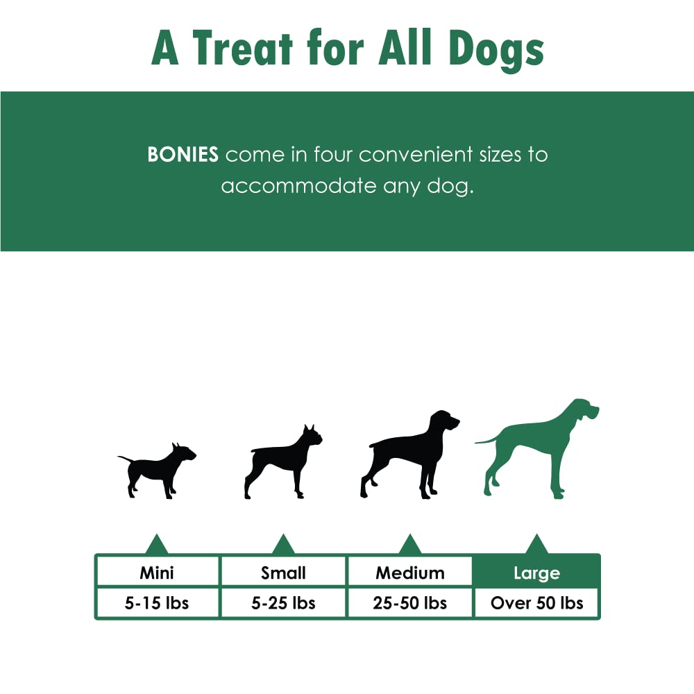 BONIES Natural Calming Formula Regular-Sized Single Bone for Dogs Over 50 LBS - Natural Dog Treats - Healthy Teeth & Fresh Breath - Low Calories - Chicken Flavor - 1 Bone