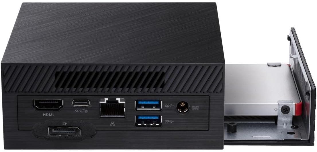 Asus ExpertCenter Mini Desktop PC, AMD Ryzen 7 5700U (8C/16T, Up to 4.3GHz), 16GB DDR4 RAM, 1TB PCIe SSD, WiFi 6, Bluetooth, HDMI, Display Port, 2 x USB 3.2 Type-C, Windows 11 Pro, Black