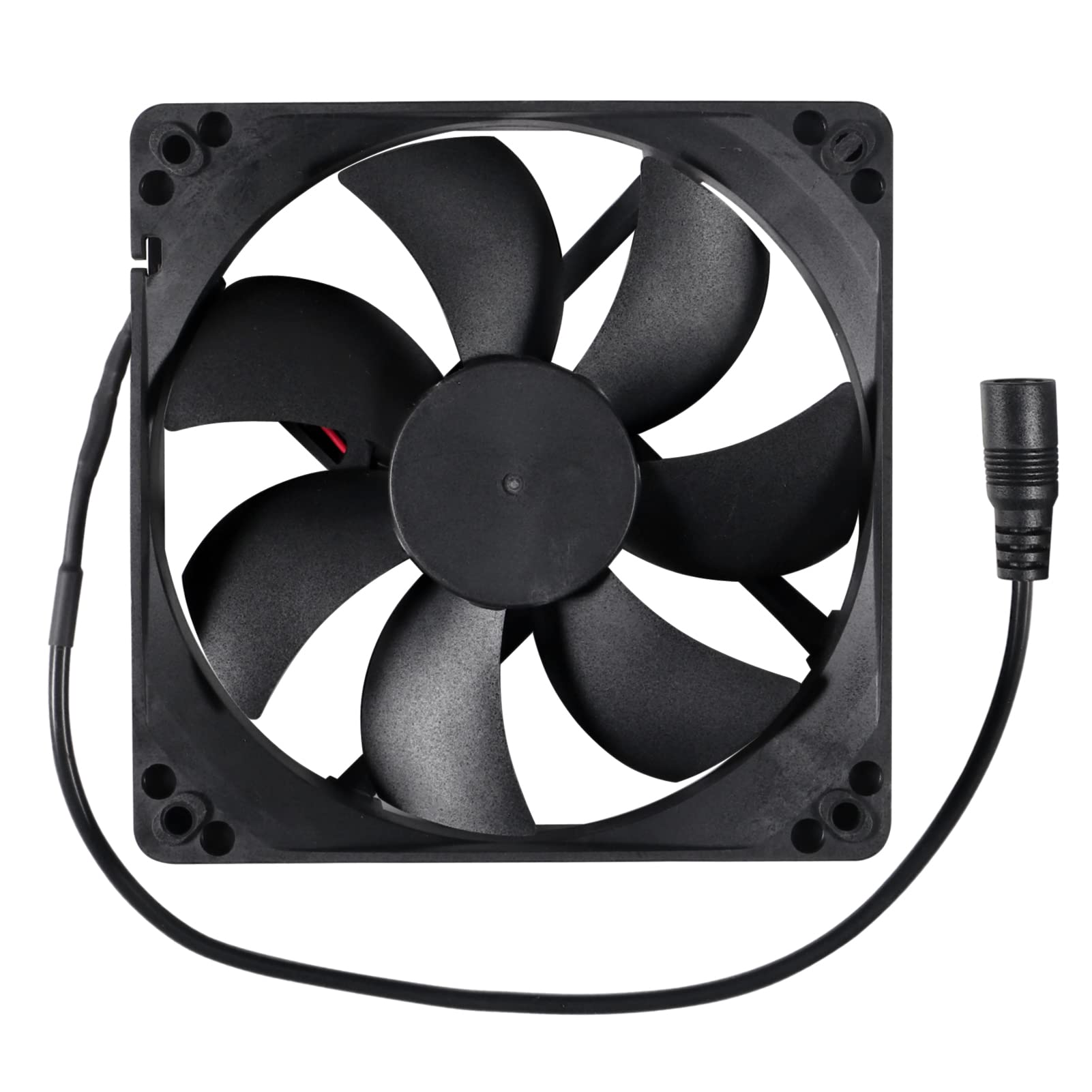 ALMOCN Computer Fan with AC Plug 120mm Fan with 3 to 12V Speed Controller 10V 220V Case Cooling Fan for Receiver Computer Case Cooler, 120 x 25mm