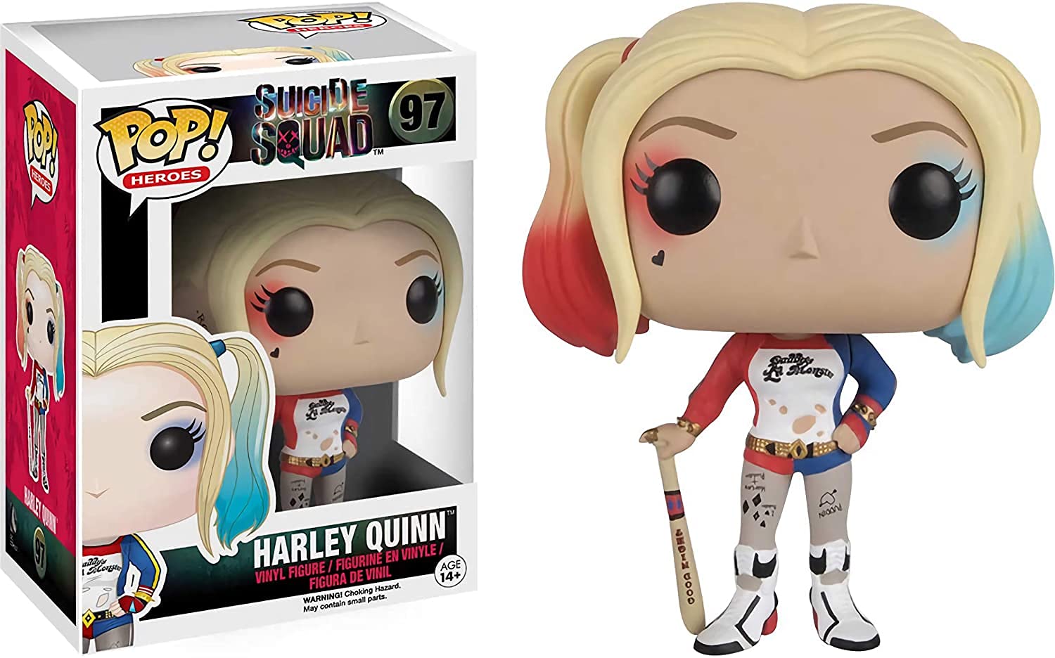 POP Suicide Squad - Harley Quinn Funko Vinyl Figure (Bundled with Compatible Box Protector Case) Multicolored 3.75 inches