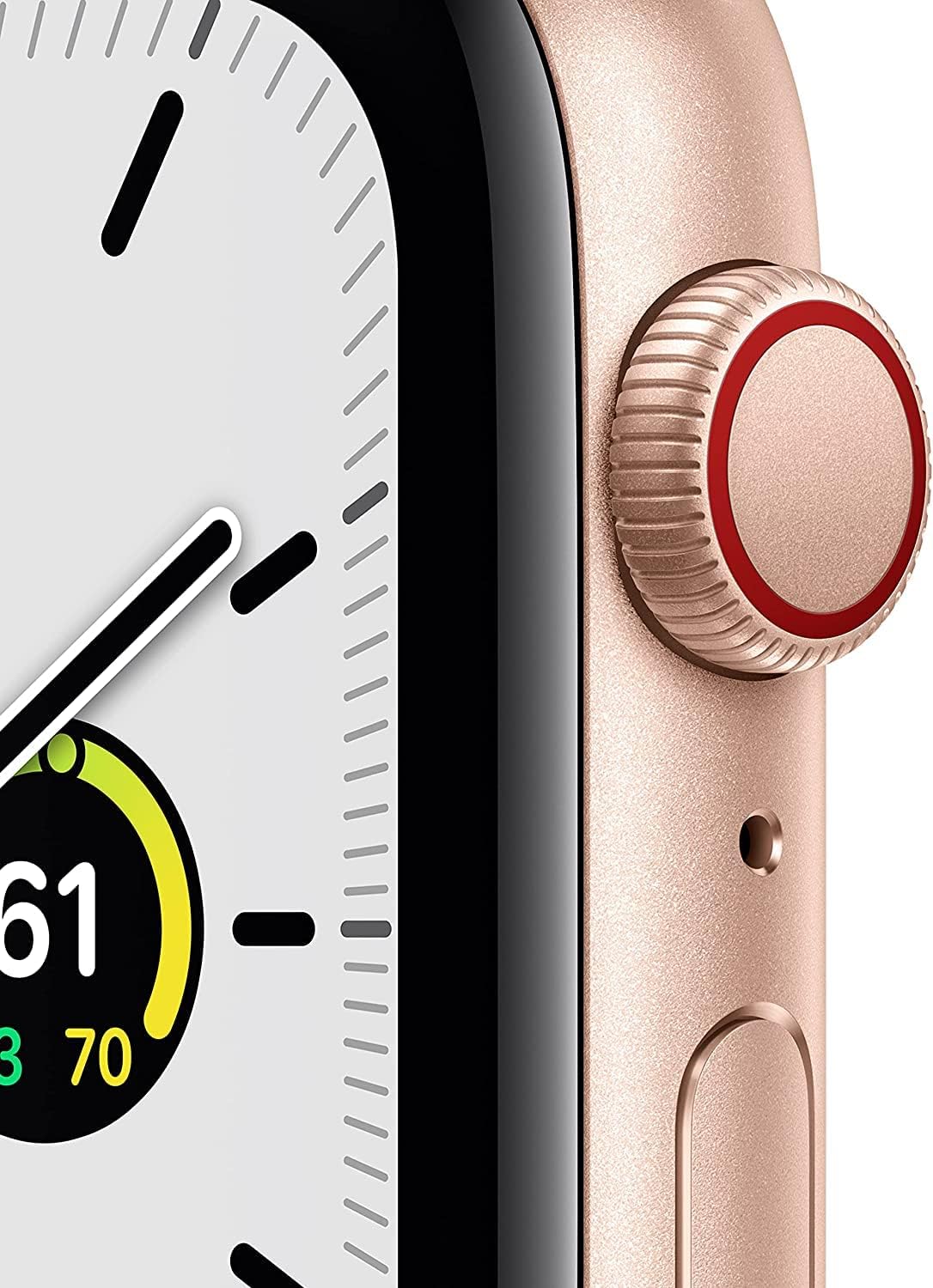 Apple Watch Series SE (GPS + Cellular, 44MM) Gold Aluminum/Starlight Band (Renewed)