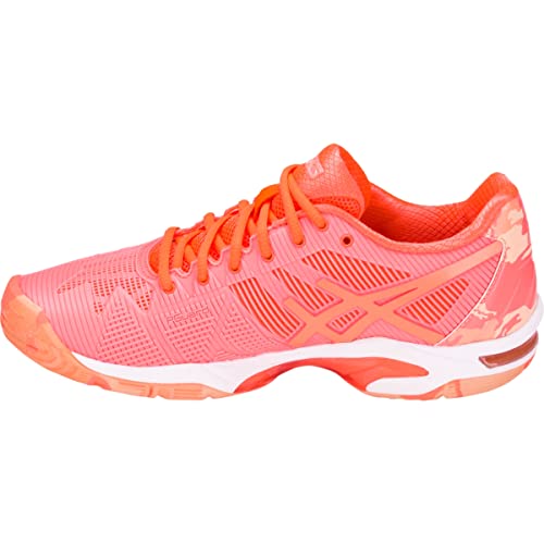 ASICS Women's GEL-Solution Speed 3 L.E Tennis Shoes, 11M, FLASH CORAL/CANTELOUPE/APRICOT