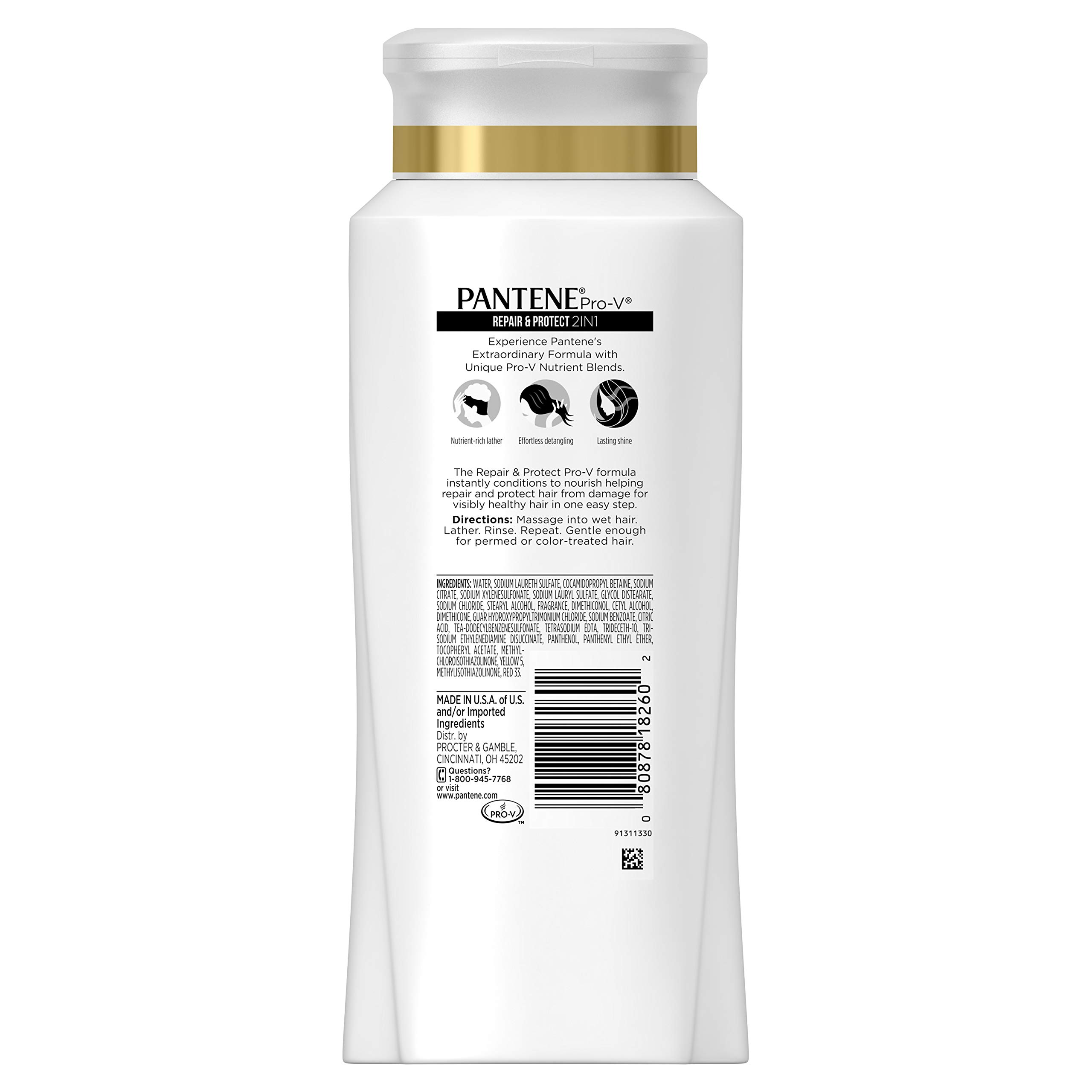Pantene Pro-V Repair & Protect 2 In 1 Shampoo & Conditioner, 20.1 Fl Oz, 20.100000000000001 Fl Oz