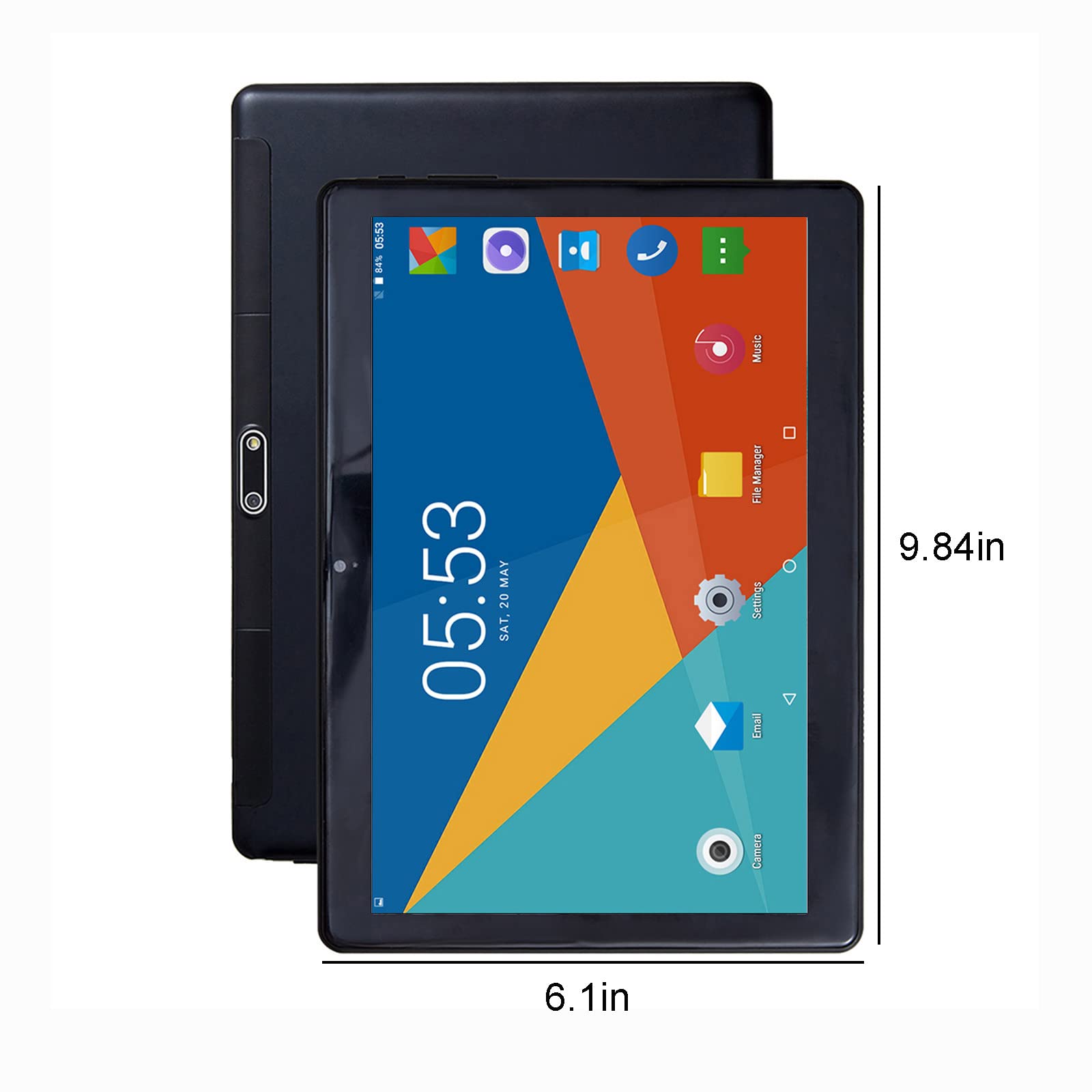 arox Upgraded Android 10.1-Inch Tablet Computer 2+16g 10 Core Ultra-Thin High-Definition Screen Learning Game Video Office Tablet 4500mah Battery Supports Dual Sim Card Voice Call 2023 (Black)