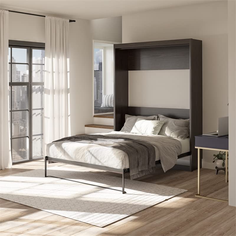 Ameriwood Home Signature Sleep Paramount Queen Murphy Wall Bed in Espresso