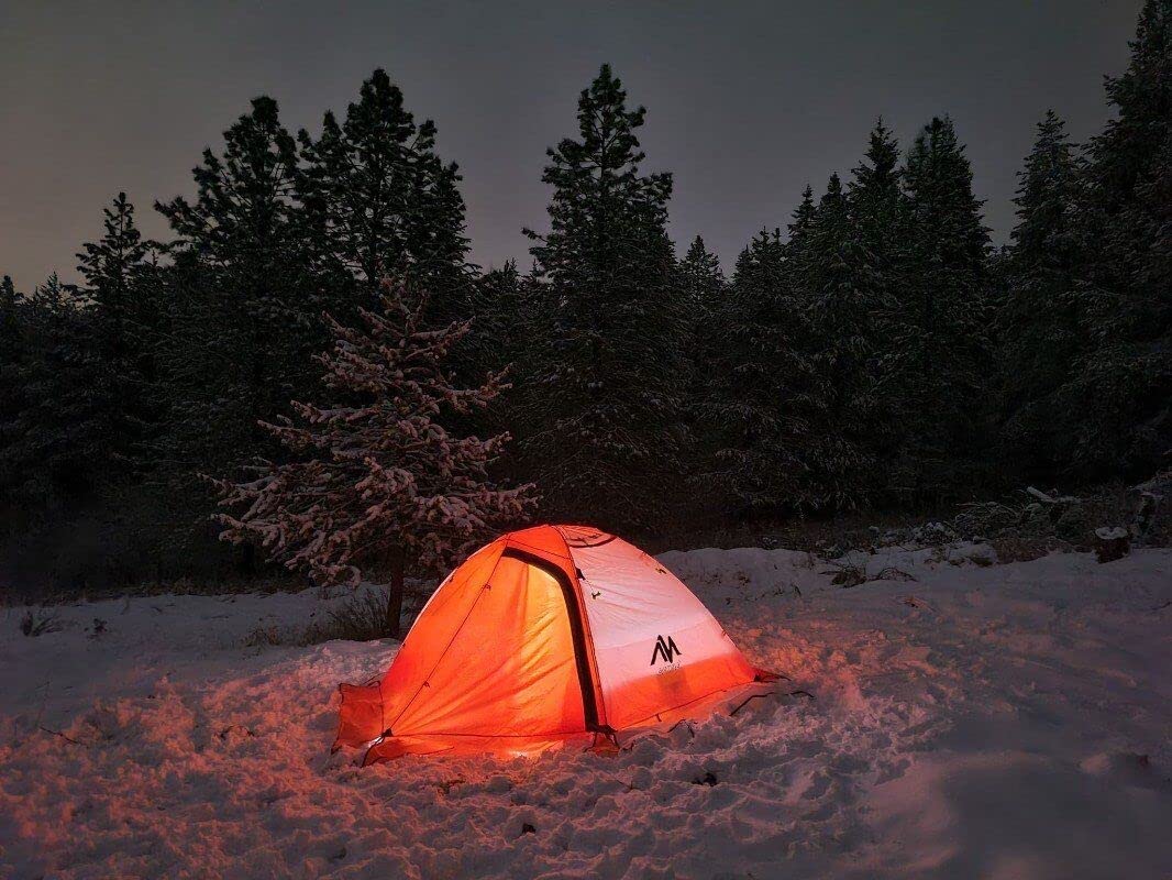 AYAMAYA 4 Season Backpacking Tent 2 Person Camping Tent Ultralight Waterproof All Weather Double Layer Two Doors Easy Setup 1 2 People Man Tents for Backpacker Outdoor Hiking