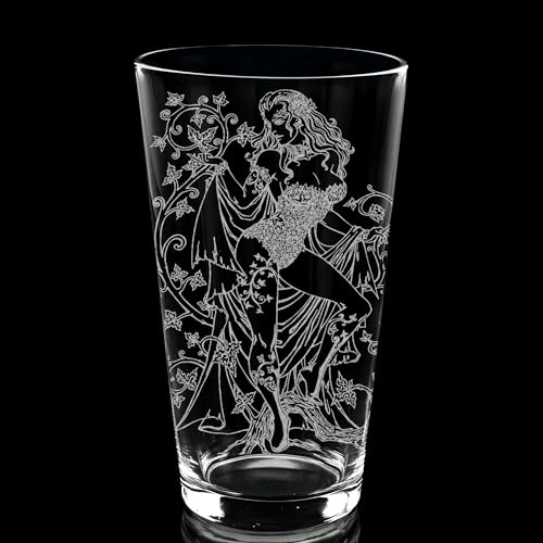 BAT-MAN SILHOUETTE Engraved Beer Pint Glass | Great DC Superhero Comic Book Drinking Gift Idea!
