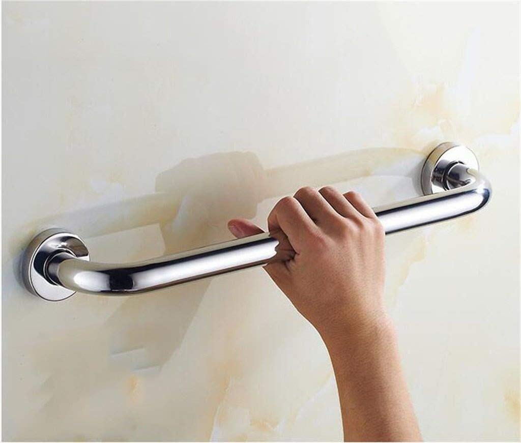 Bathroom Safety Grab Bar, Shower Aids,Safety Grab Rails,Bathroom Support Handle,Pure 304 Stainless Steel Bathtub Armrest,Bathtub,Toilet, Bathroom,Kitchen,Stairway Handrail (Color : Silver, Size : 30