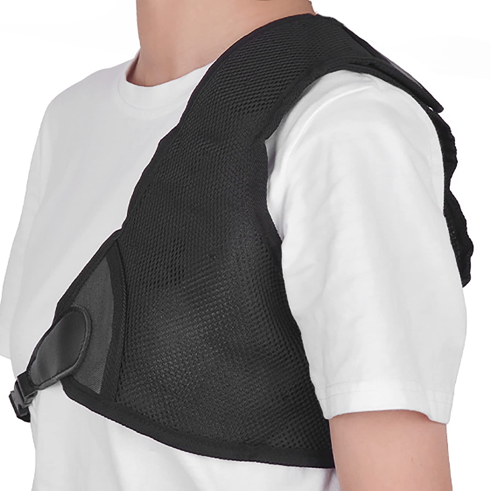 Archerest Archery Chest Guard, Adjustable Breast Protection for Youth, Teens Target Practice Shooting Hunting (Black)