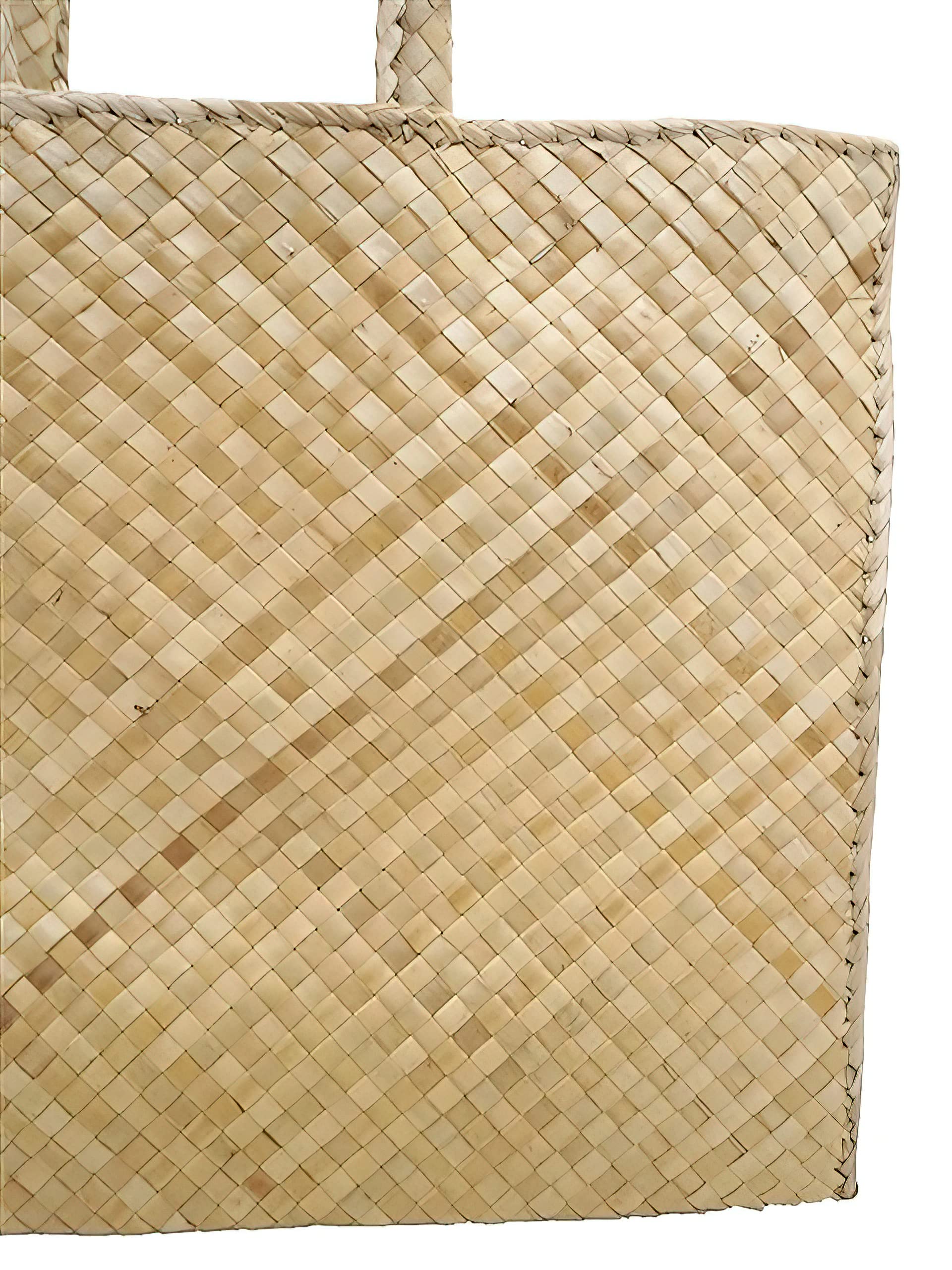 Aloha Outlet: Natural Lauhala Tote Bag - Large