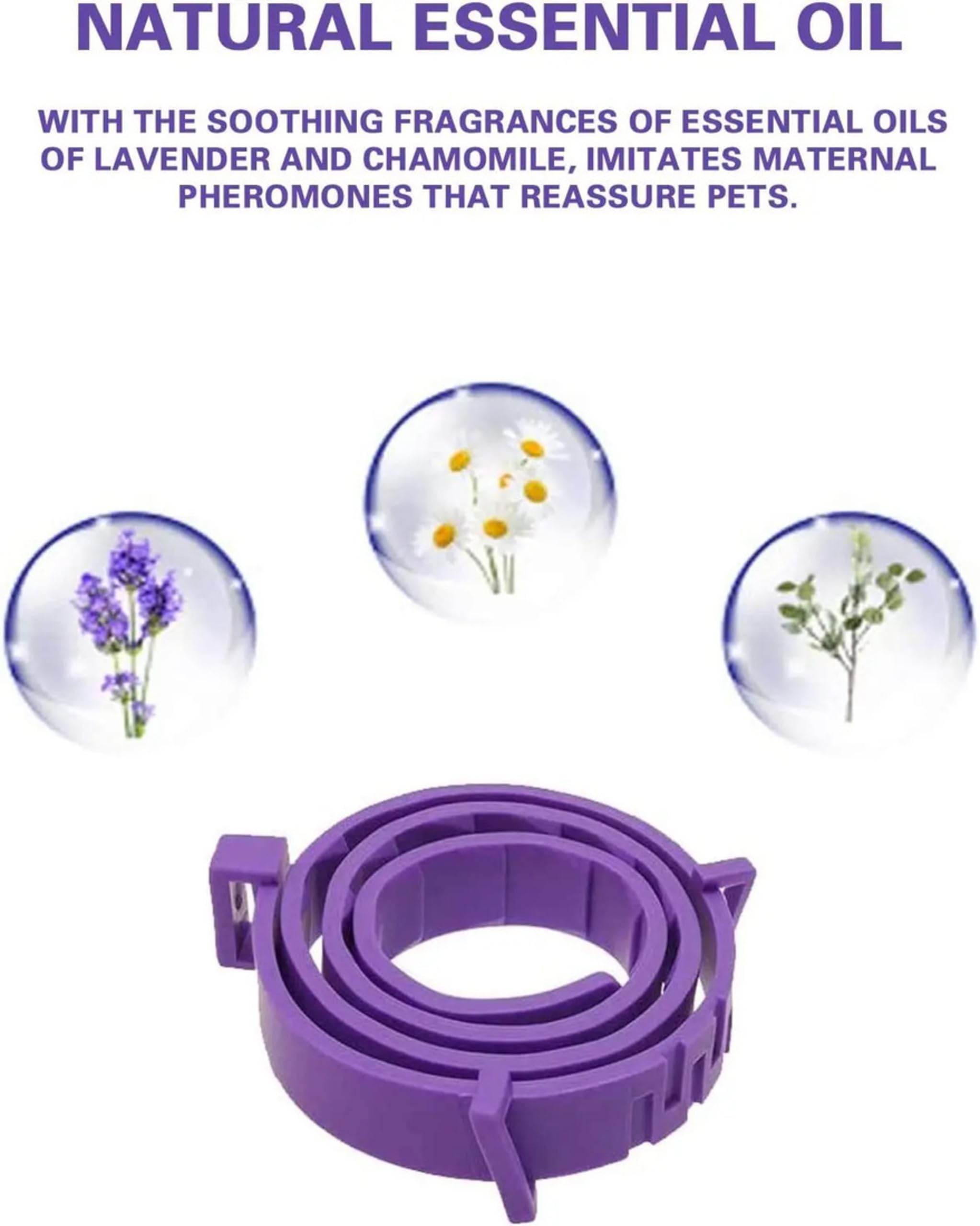 Calming Collar for Cats | 60 Days of Effective Stress and Anxiety Relief with Efficient Quick Release Pheromones | Soothing Comfort, Long-Lasting Calm That Reduces Stress and Helps Calm Cats Anxiety