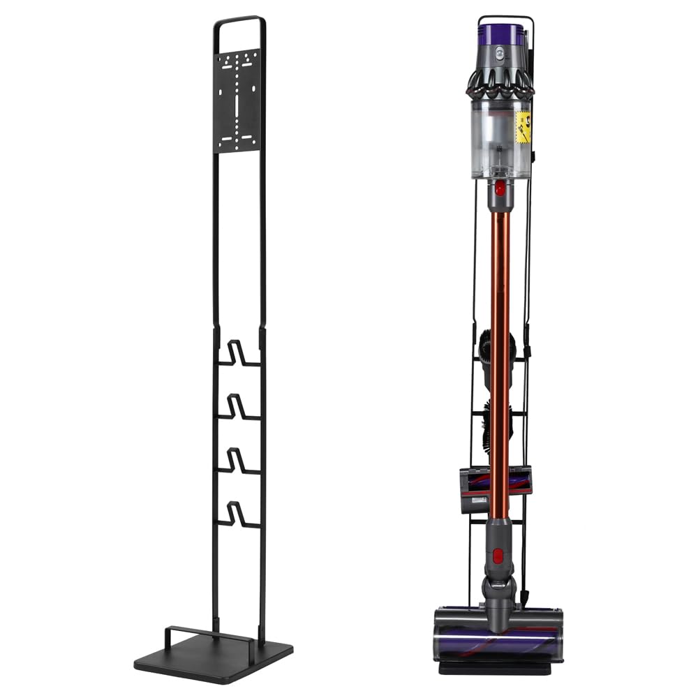 AOKEMAi Vacuum Stand Dyson V15 V12 V11 V10 V8 V7 V6, Storage-Stand-Docking-Station-Holder Compatible with Dyson, Vacuum Accessories Stand, Cordless Vacuum Cleaner Holder, White