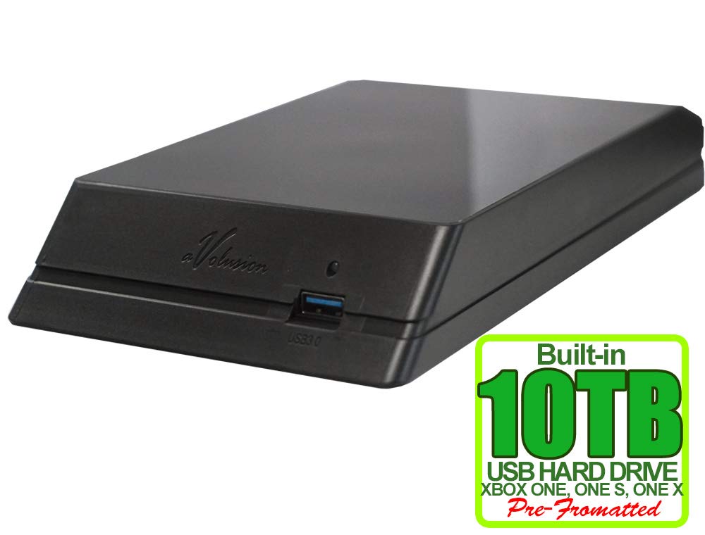 Avolusion HDDGear (HDDGU3-10TB-XBOX) 10TB USB 3.0 External Gaming Hard Drive (Xbox Pre-Formatted for Xbox ONE X) - 2 Year Warranty