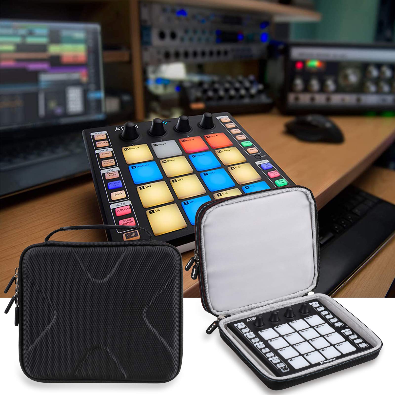 Aproca Hard Travel Storage Carrying Case for PreSonus ATOM Production and Performance Pad Controller