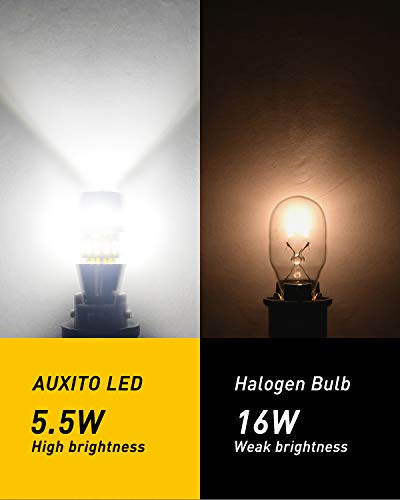 AUXITO 912 921 LED Bulbs for Backup Reverse Light Bulbs, 2600 Lumens 4014 42-SMD, 6000K White, Non-polarity 906 W16W T15 921 LED Bulb Direct Back Up Turn Signal Replacement Lamp, Pack of 2