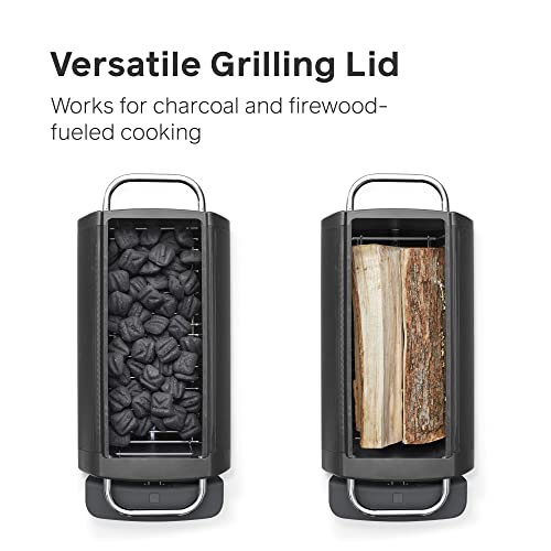 BioLite, Enamel Coated Grill Cover Lid for FirePit, Works with Charcoal and Firewood Cooking