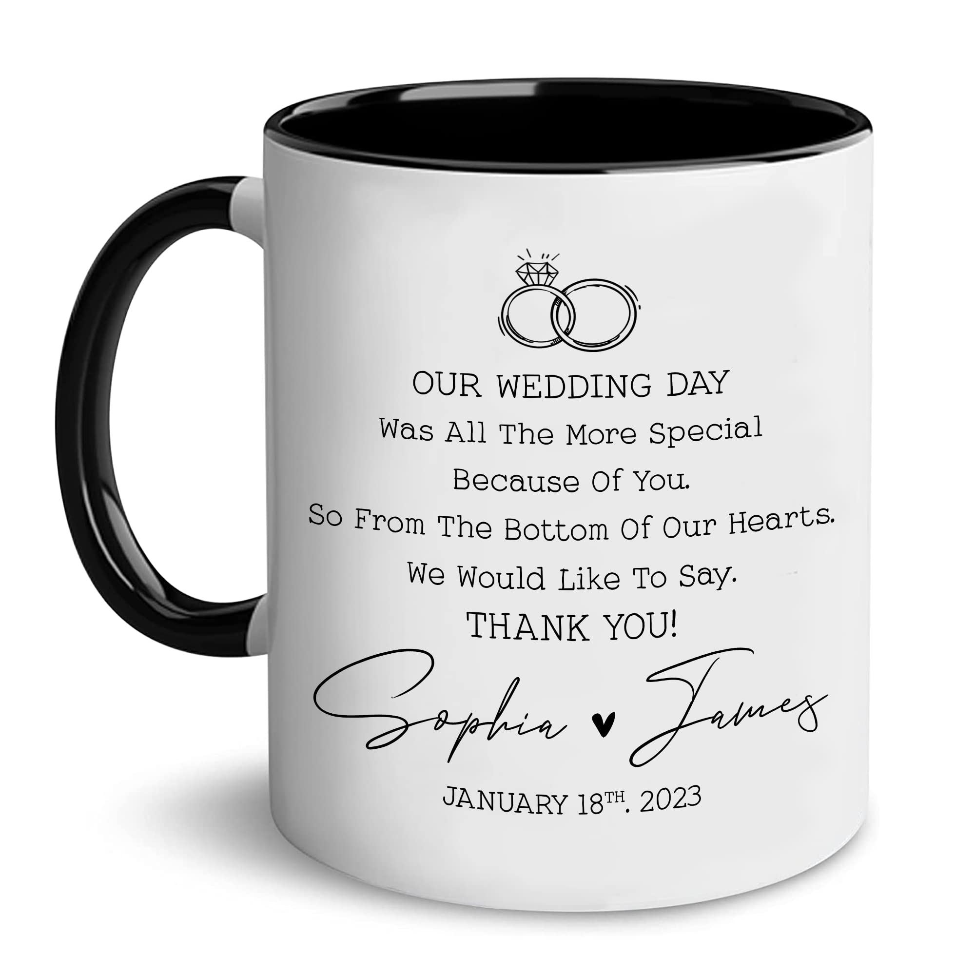 AWE-CREATIVES Personalized Best Officiant Ever Coffee Mug, Custom Mug Gift For Wedding, Officiant Mug, Wedding Officiant Gifts For Couple, Coffee Mug Gifts From Bride And Groom