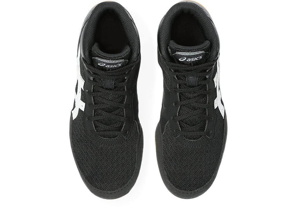 ASICS Kid's MATFLEX 7 Grade School Wrestling Shoes, 2, BLACK/WHITE