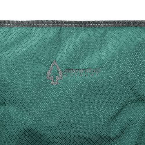 ARROWHEAD OUTDOOR Portable Folding Camping Quad Bucket Chair, Compact, Heavy-Duty, Steel Frame, Supports up to 250lbs | Includes Carrying Bag | USA-Based Support (Green)