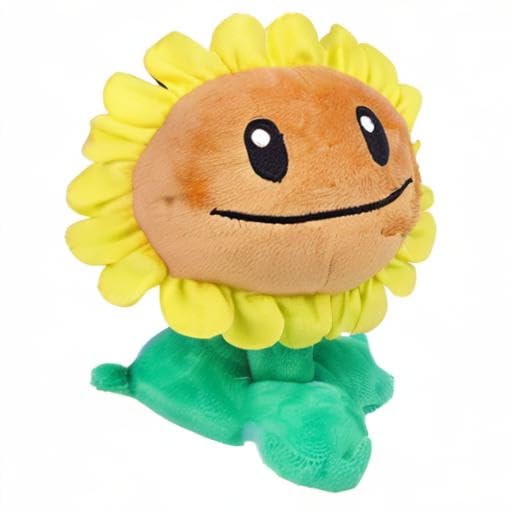 JHESAO 8" Sunflower Plants and Zombies Plush Zombies Toys PVZ Plushies 1 2 Stuffed Soft Doll Sunflower Plush New