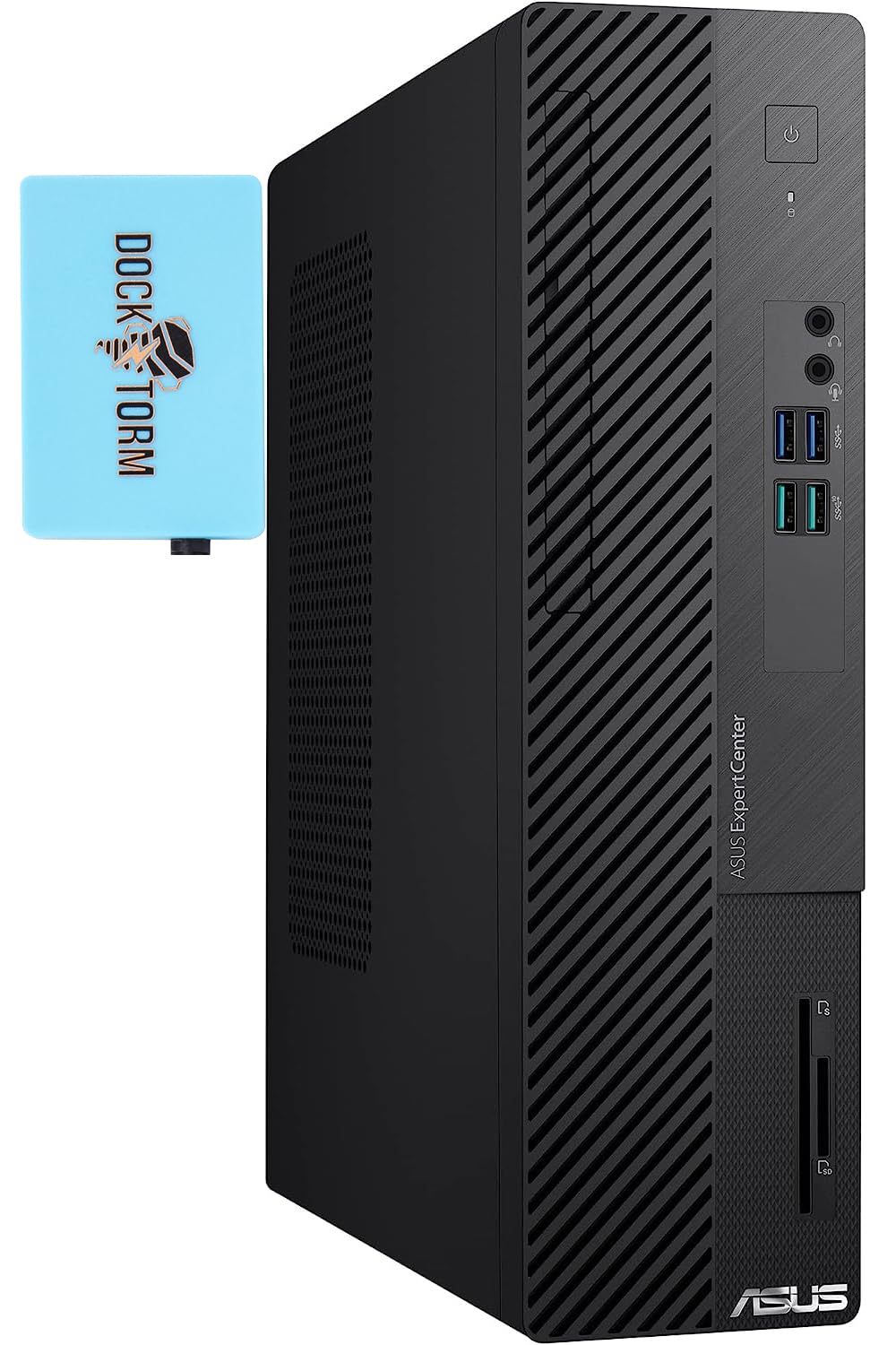 ASUS ExpertCenter D5 SFF Mini Desktop PC (Intel i5-12400 6-Core, 32GB RAM, 2TB PCIe SSD + 6TB HDD (3.5), Intel UHD 730, WiFi 6, Bluetooth 5.2, DVD-ROM, RJ-45, Win 11 Pro) w/Dockztorm Dock