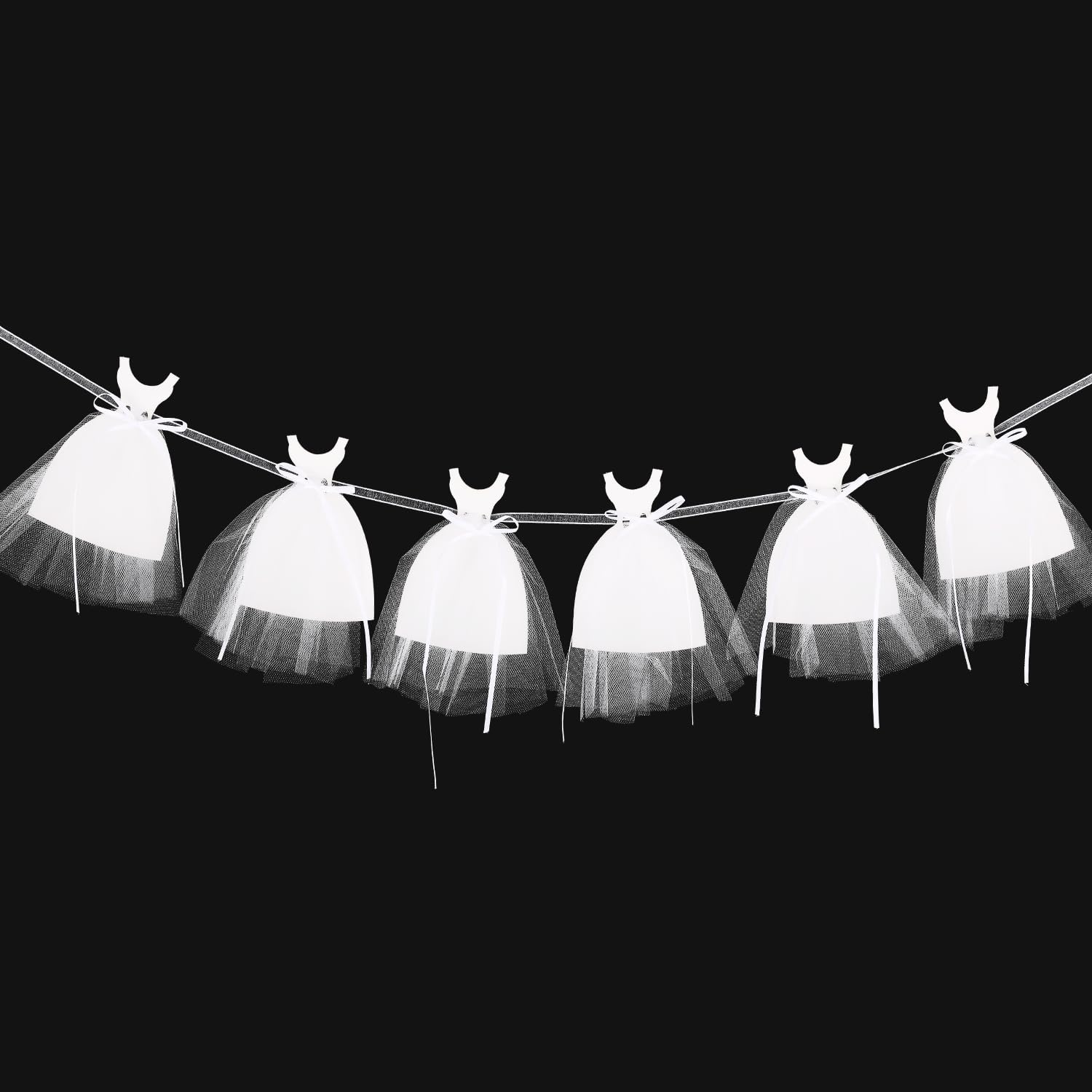 Bridal Shower Banner - Core Decorations for Bride and Groom, Bridal Wedding Dress Banner, Bride to Be Chair Decoration for Engagement Party Supplies