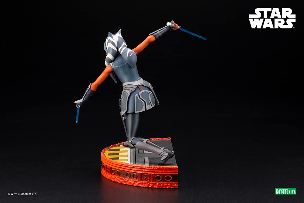 Kotobukiya Star Wars: The Clone Wars: Ahsoka Tano ARTFX Statue, Multicolor