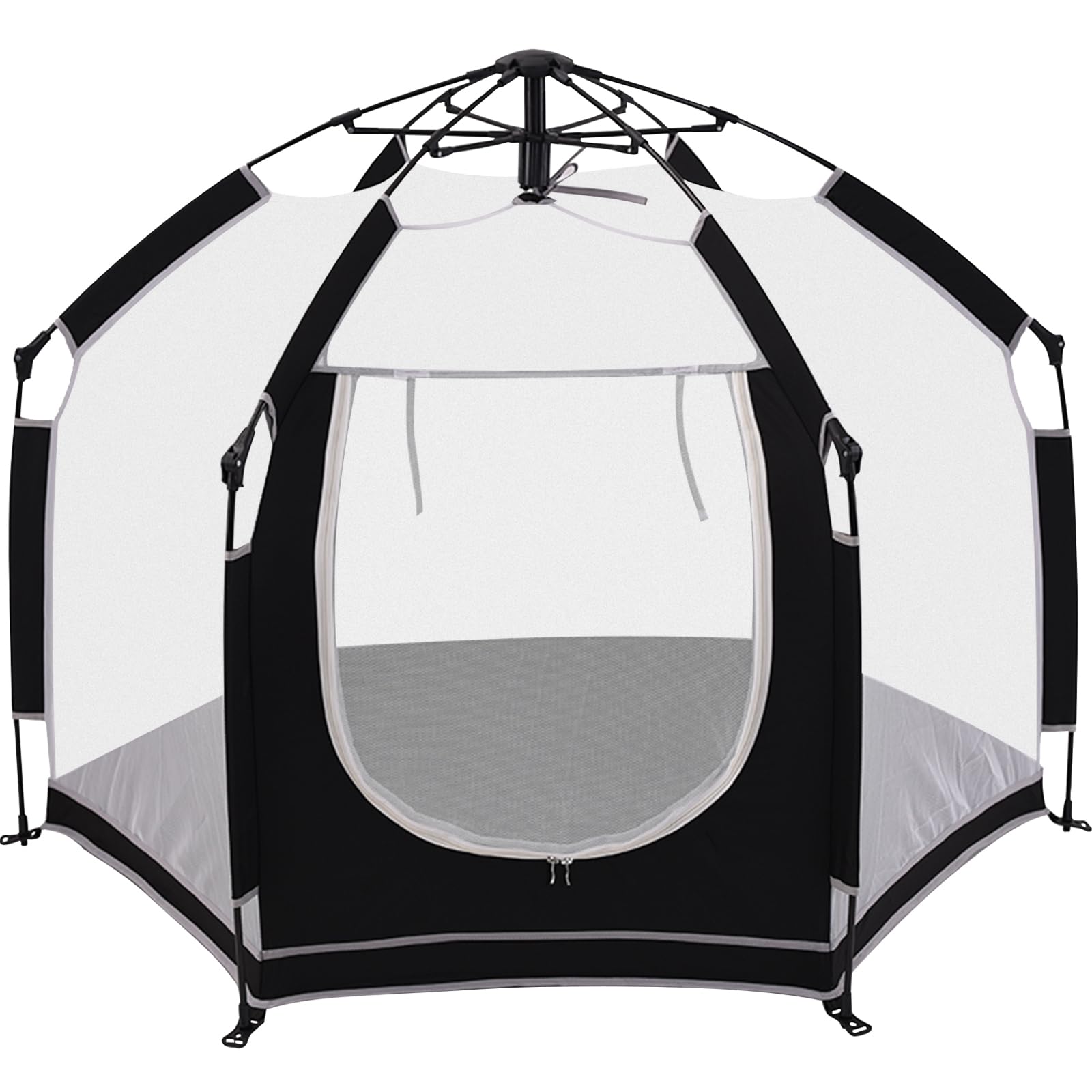 Baby Playpen, Extra Large Playard for Toddlers, 29+ sq. ft Space, Kids' Safety Playard & Activity Center, Large Ball Pit for Indoor & Outdoor, Portable Anti-Fall Playpen for Infants (Black)