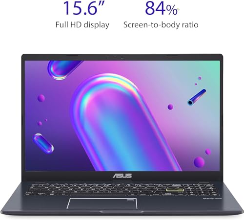 ASUS VivoBook Go L510MA Laptop -15.6" FHD Display, Intel Celeron-N4020, 4GB RAM, 128GB eMMC, Intel UHD Graphics, Webcam, Backlit Keyboard, Wi-Fi 5, Windows 11 Home in S Mode