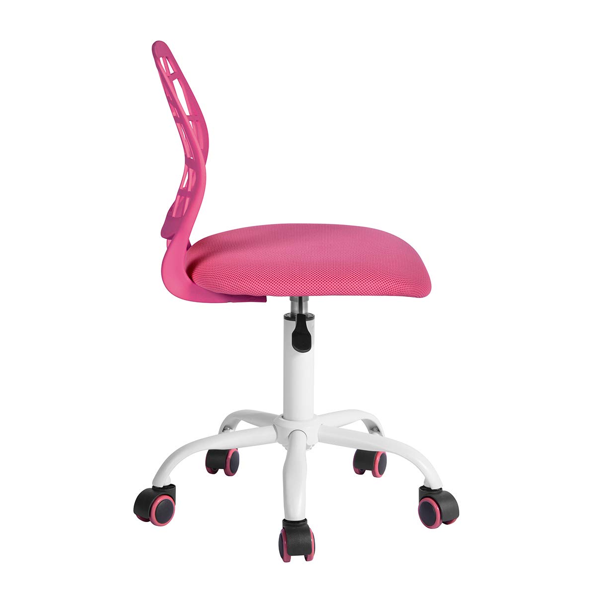FurnitureR Teens Boys Girls Writing Task Chair Low Mid PP Mesh Back Fabric Seat,Home Children Study Chair (Purple, 1pc)