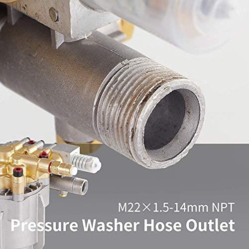 Atima Pressure Washer Pump 2.5 GPM 2900 PSI Horizontal 3/4" Shaft fit 6.5 HP Engine Brass Head Replacement Pump