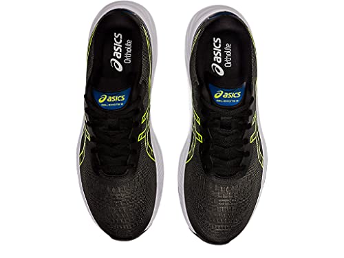 ASICS Men's GEL-EXCITE 9 Running Shoes, 9, BLACK/HAZARD GREEN