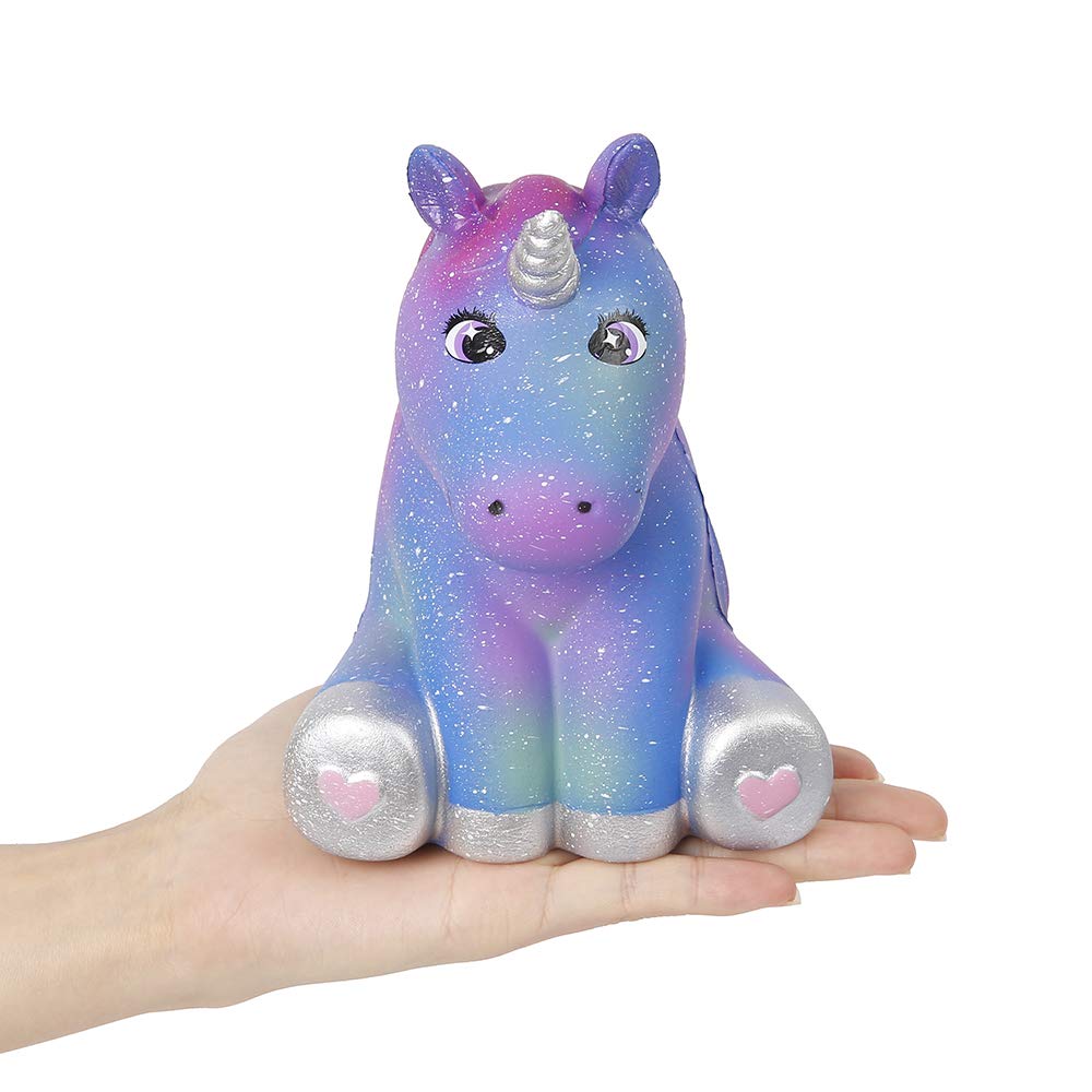 Anboor Squishies Unicorn Galaxy 5.9 inch Kawaii Scented Soft Slow Rising Squeeze Squishies Stress Relief Kids Toy
