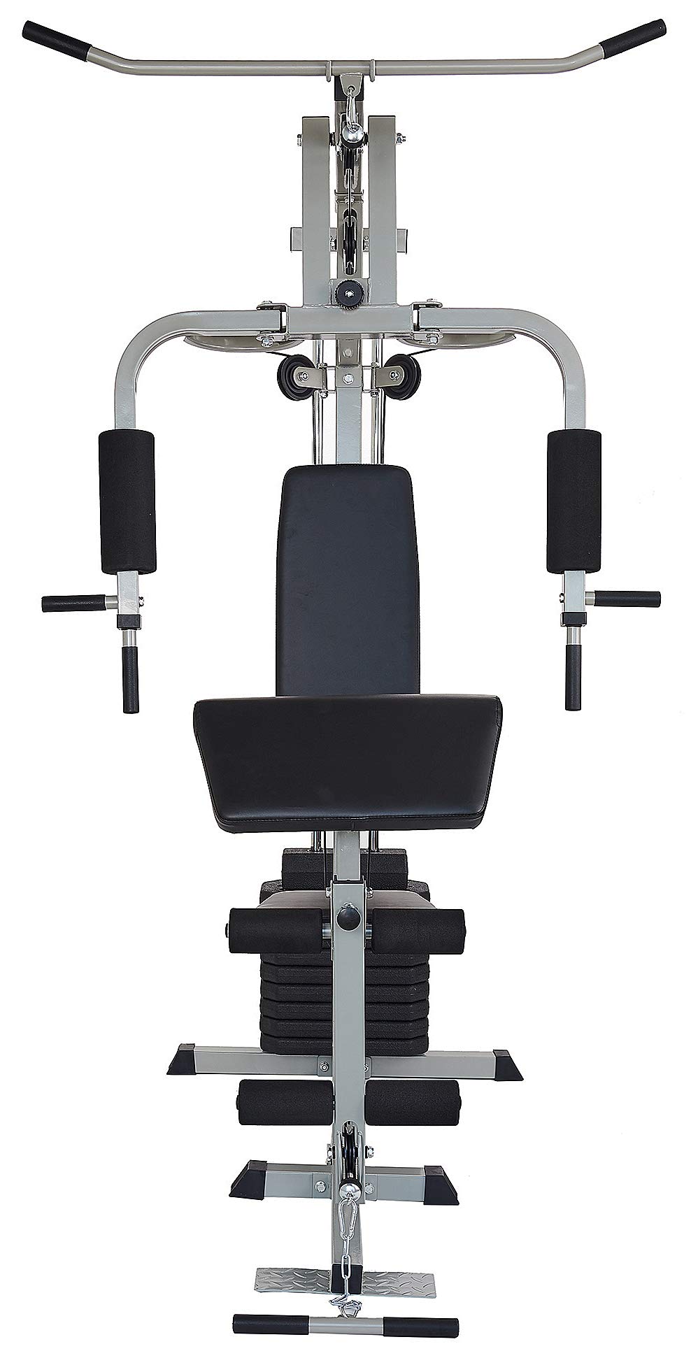 BalanceFrom RS 80 Home Gym System Workout Station with 330LB of Resistance, 125LB Weight Stack