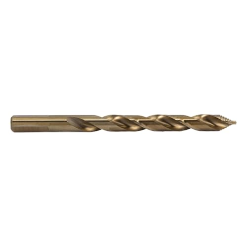 Drill America 29 Piece Cobalt Stepped Point Drill Bit Set in Round Case w/Gold Oxide Finish for Drilling Acrylic, Steel, Hard Metals, Sizes 1/16" to 1/2" x 64ths, GSC Series ZMGSC29J-PC