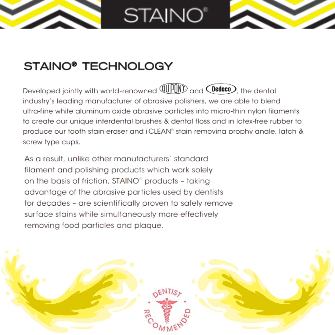 Staino Interdental Brushes Refill – Ultrafine Tapered Brush - 36 2-Brush Units/Box