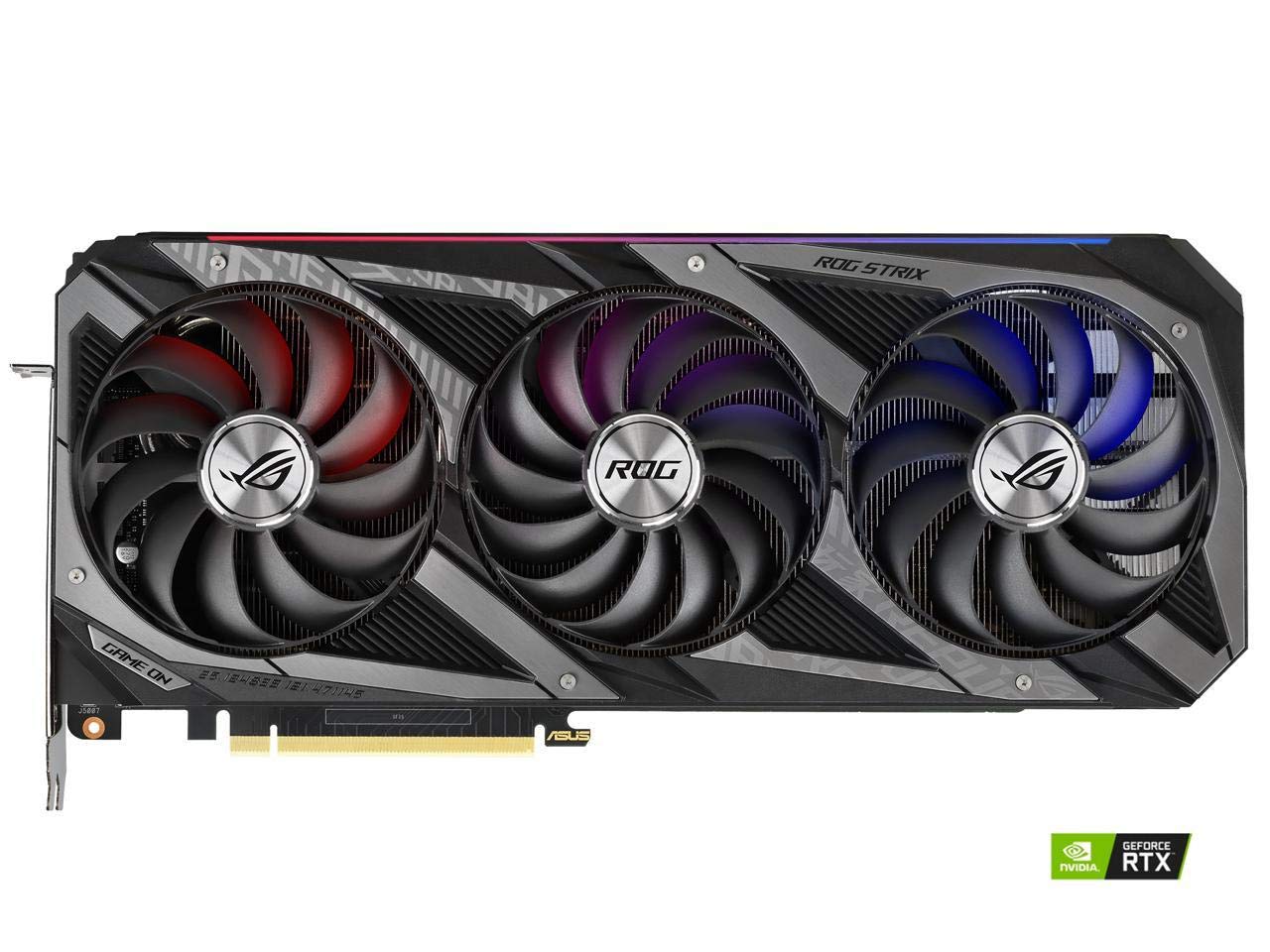 ASUS ROG STRIX NVIDIA GeForce RTX 3080 OC Edition Gaming Graphics Card (PCIe 4.0, 10GB GDDR6X, HDMI 2.1, DisplayPort 1.4a, Axial-Tech Fan Design, 2.9-Slot, Super Alloy Power II, GPU Tweak II)