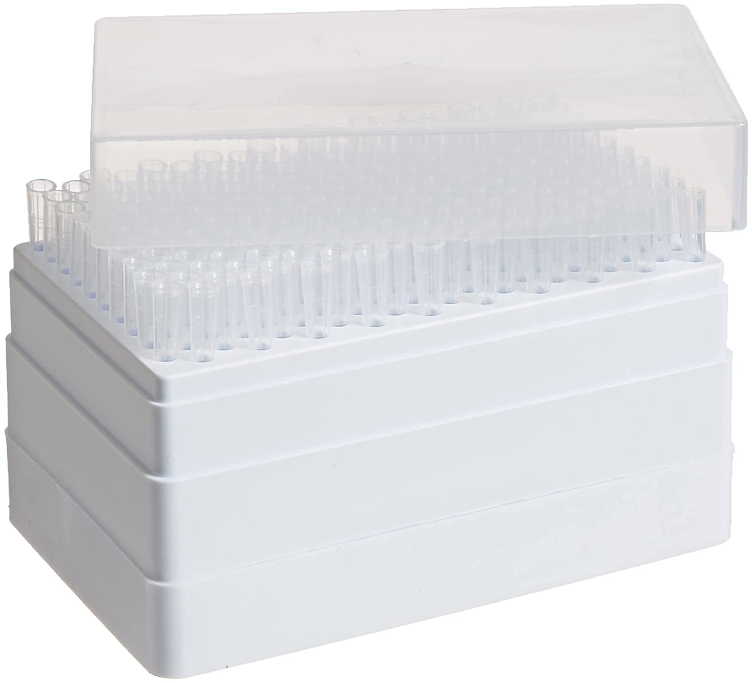 Corning 4853 Polypropylene Natural Nonsterile Gel-Loading Pipet Tips, 0.5mm End Thickness, 1-200Β΅L Volume Range (Case of 400)