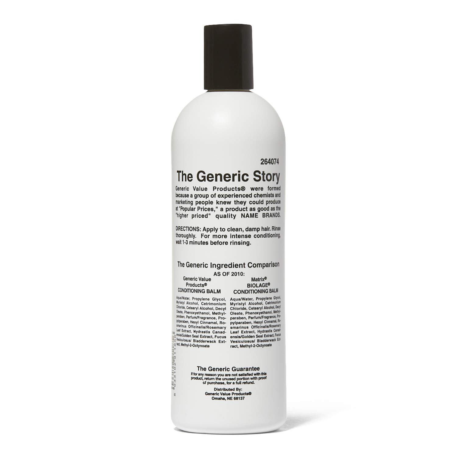 Generic Value Products Conditioning Balm, Deeply Moisturizes Dry Damaged Hair, Provides Shine, Silkiness, and Softness, 16 Oz