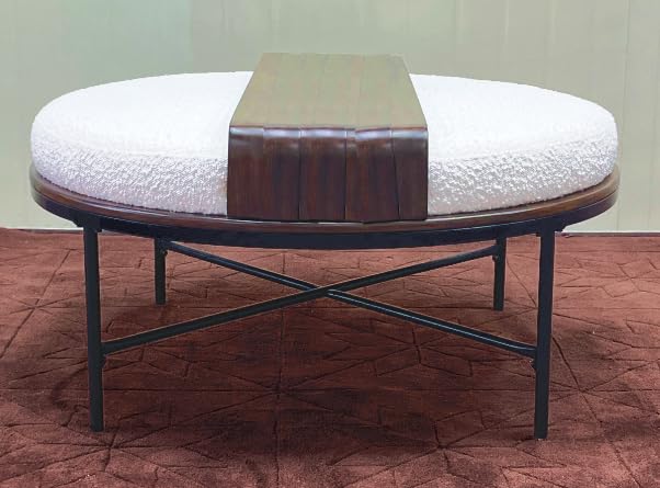 Ball & Cast Coffee Table, Dia 31.5", Light Beige