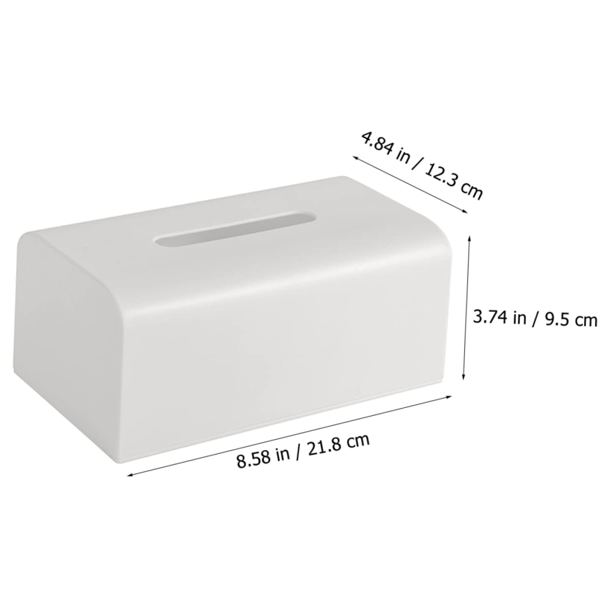 Amosfun 5pcs Box Paper Storage Box Car Tissue Holder Desktop Storage Case Rectangular Paper Holder Modern Tissue Case Tissue Case Container Pp Remote Control Toilet Paper Box White Office
