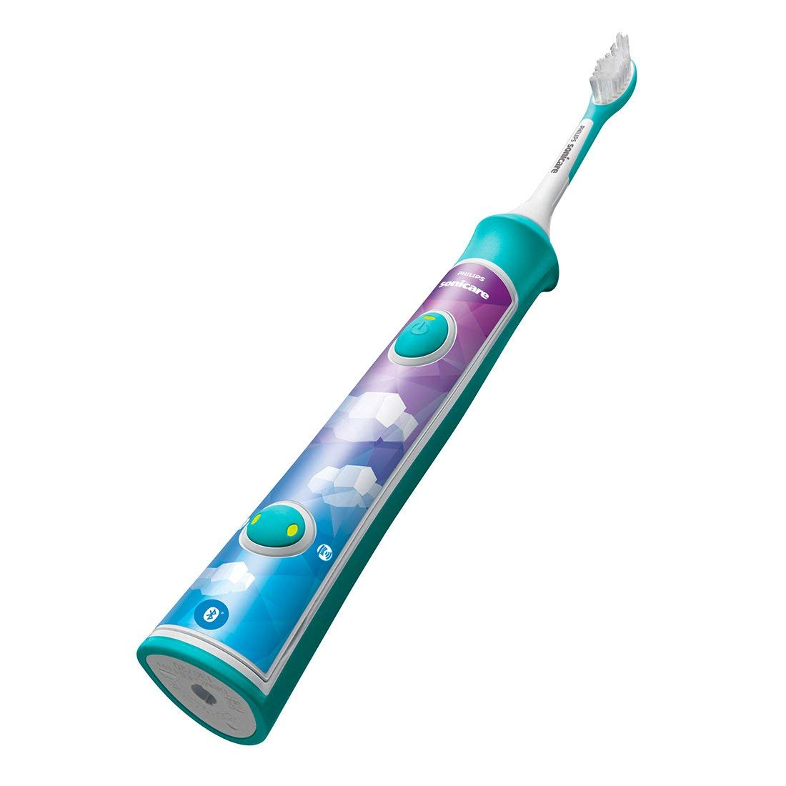 Philips Corded Electric Sonicare Kids Rechargeable Toothbrush with Built-in Bluetooth 2-Pack