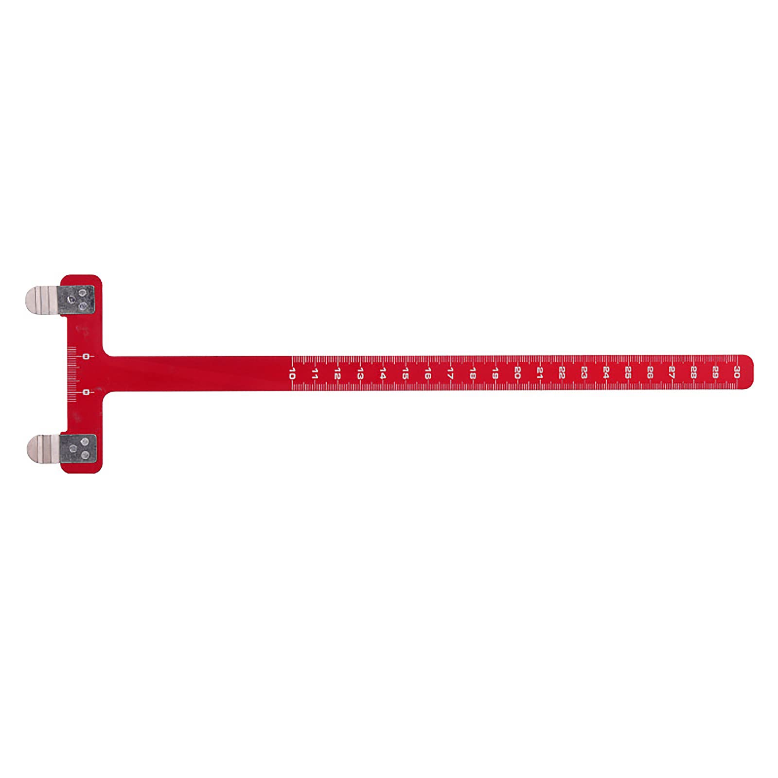 Archery Bow T-Square Tool String Points Nock Measurement Ruler (Red)